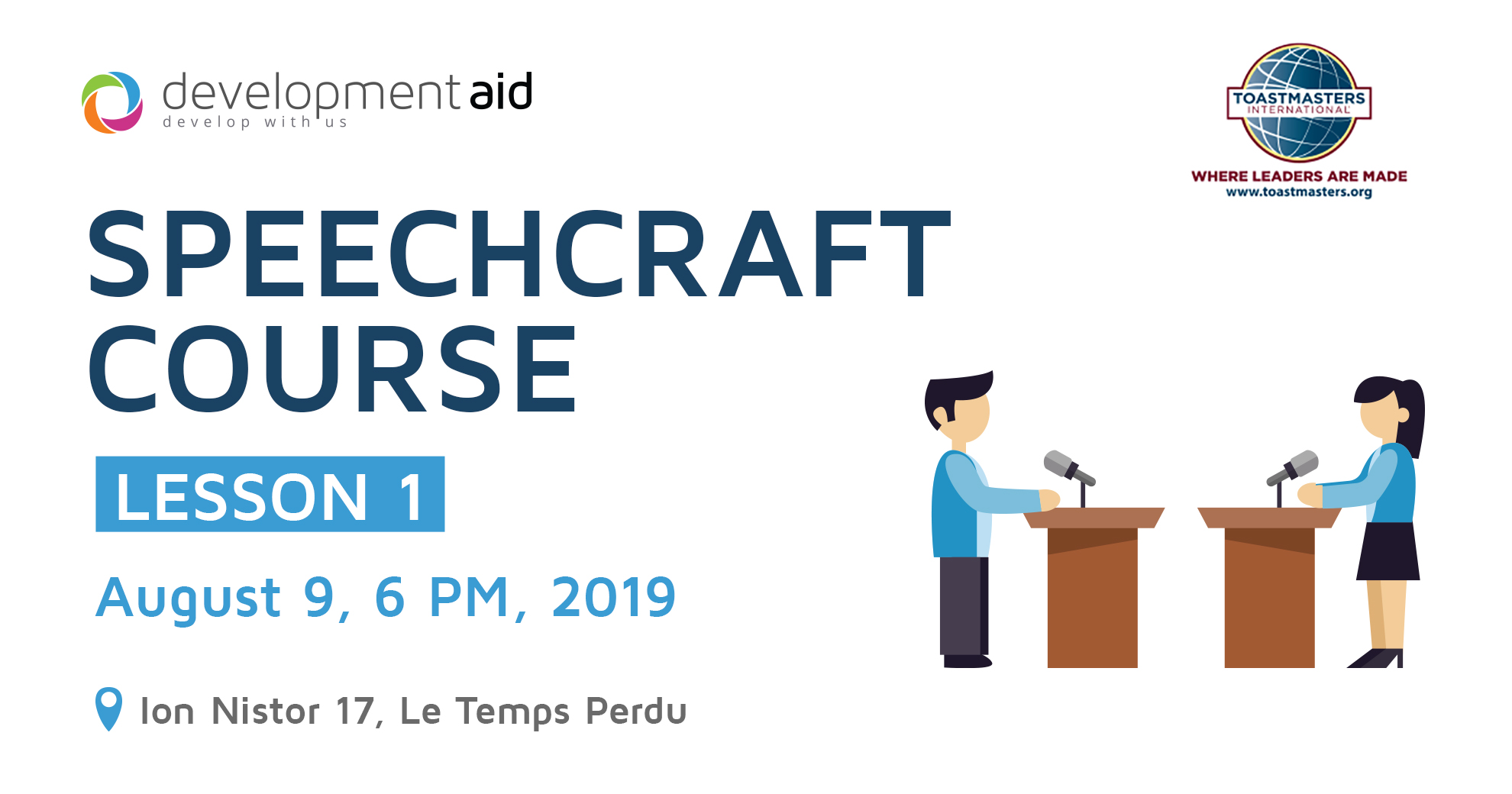 Speechcraft course by Toastmasters International - DevelopmentAid Careers